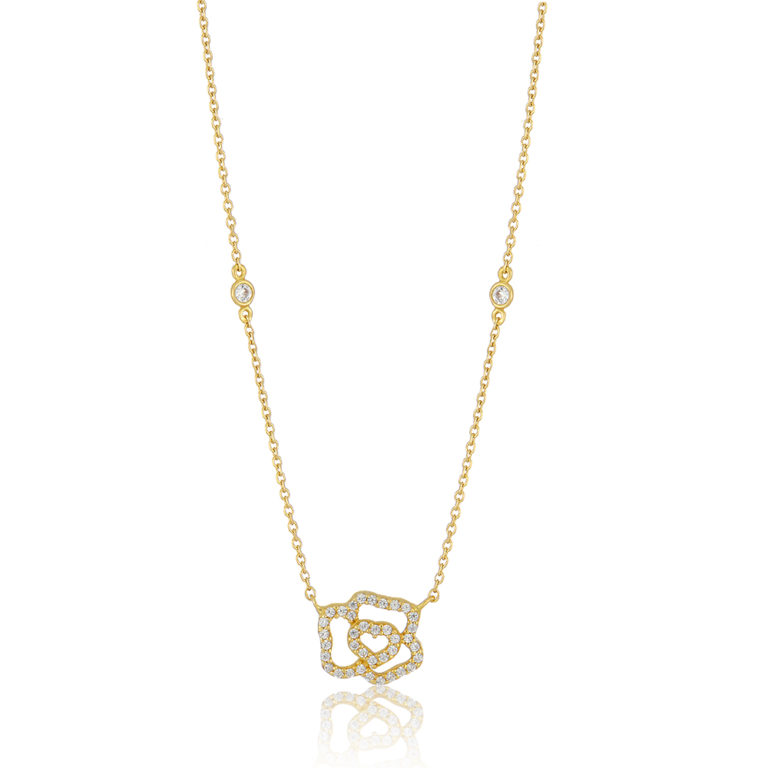 Heart flower collier - Rafinity Fashion Store - Bijouterie en ligne